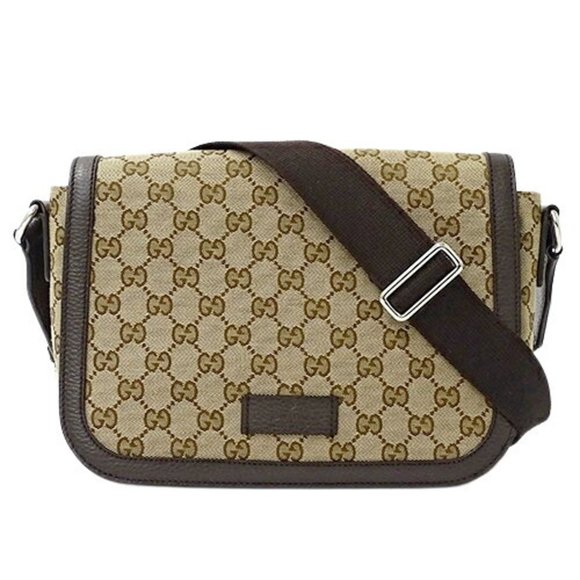 Gucci | Bags | Gucci Womens Shoulder Bag Gg Canvas Brown Beige 44972 ...